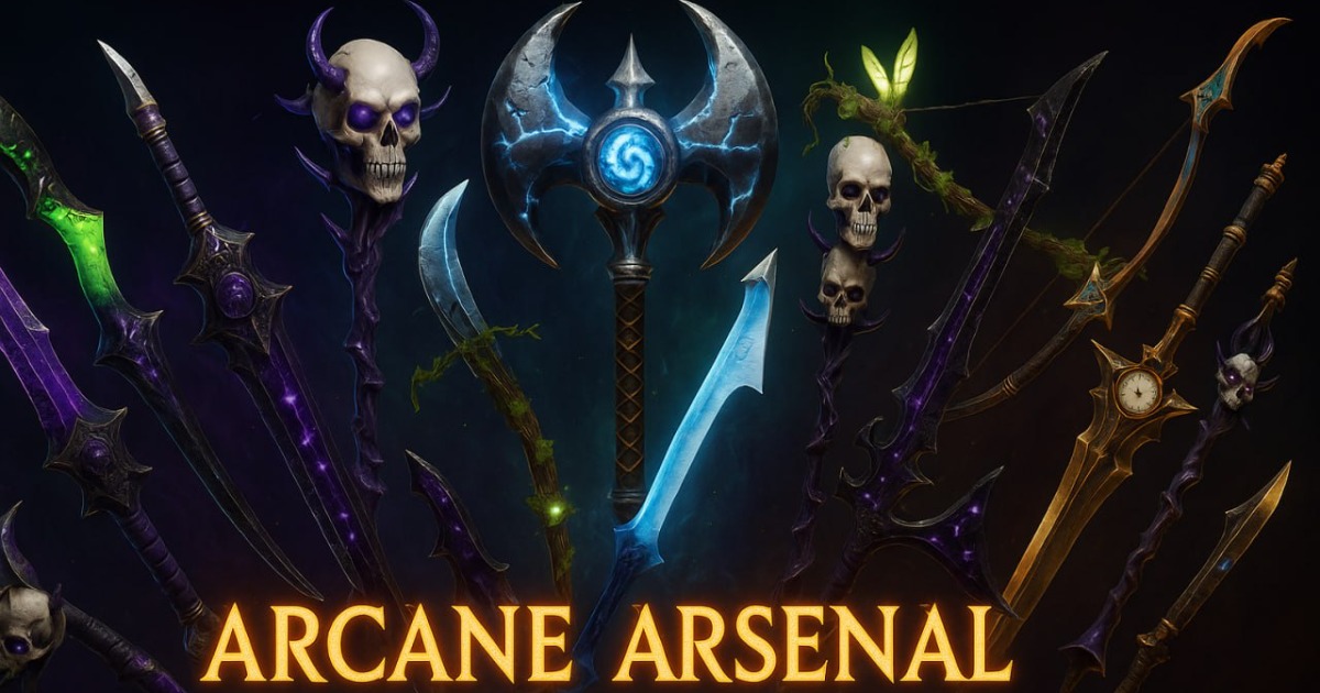 Arcane Arsenal: 50 Magical Weapons Collection Pack 1 | 3D 梦幻 | Unity ...