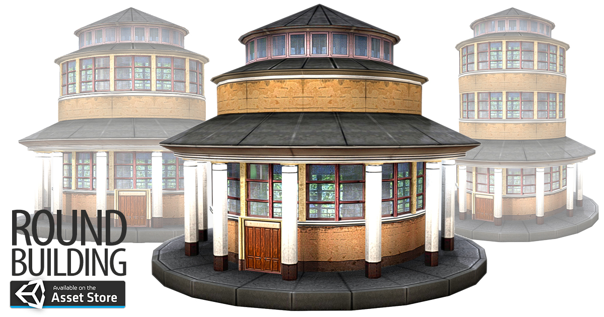 Round Building | 3D Urban | Unity Asset Store