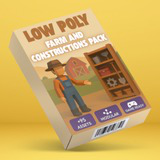 Low Poly Farm Construction Pack – Buildings & Vehicles