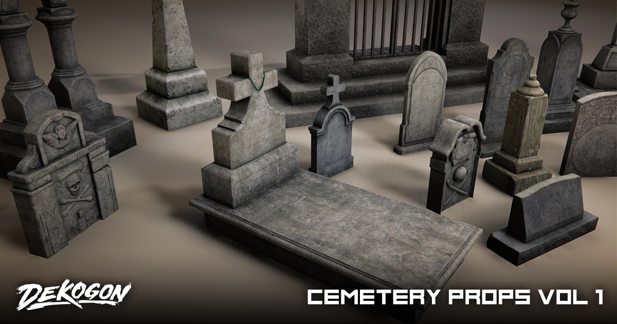 Cemetery - VOL.1 | 3D Props | Unity Asset Store