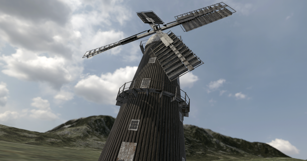 Old English Windmill | 3D Industrial | Unity Asset Store