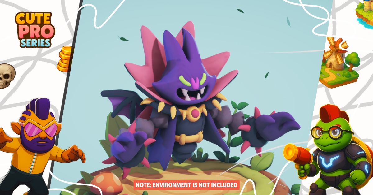 Bat King Cute Pro Series | 3D Creatures | Unity Asset Store