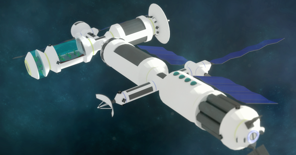 Space Polygons: Modular Space Station | 3D Space | Unity Asset Store
