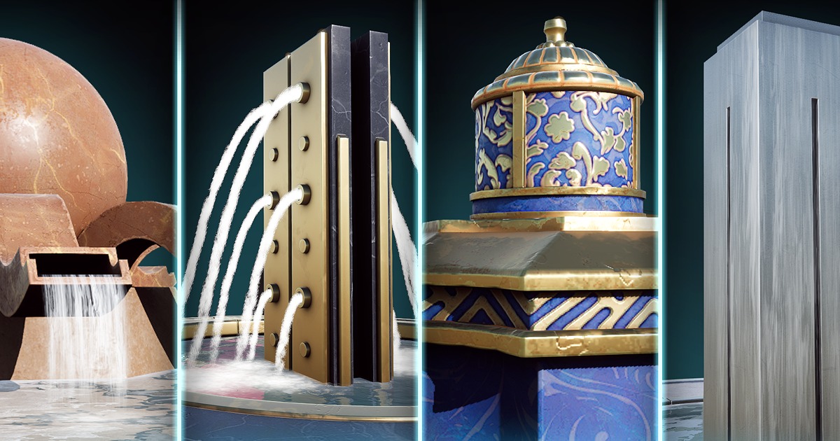 Modern Fountains | 3D Exterior | Unity Asset Store