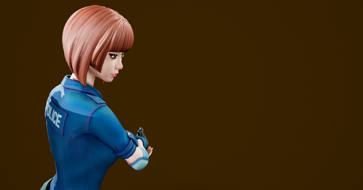 Police girl | 3D Humanoids | Unity Asset Store