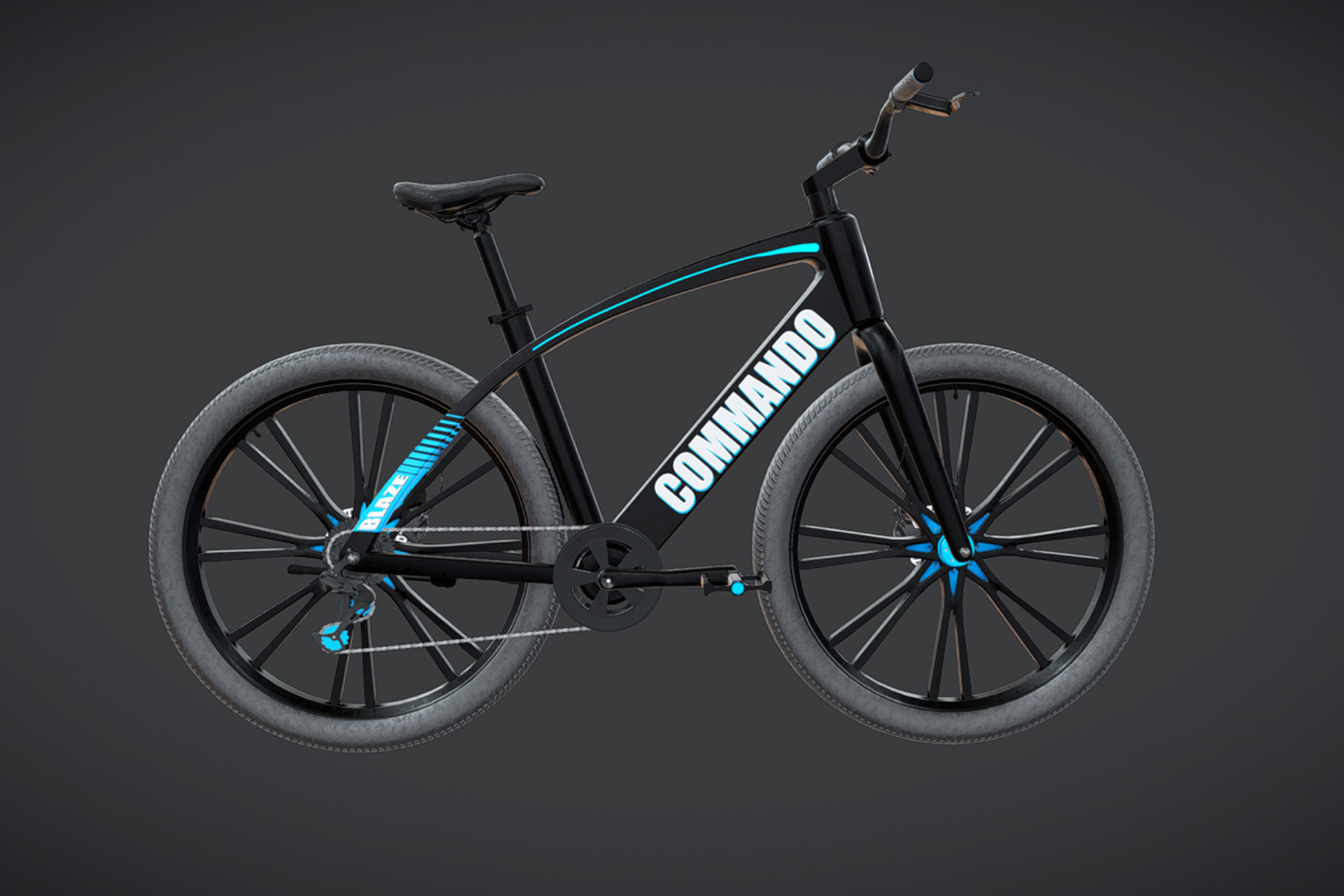 Bicycle Commando Blaze | 3D Land | Unity Asset Store