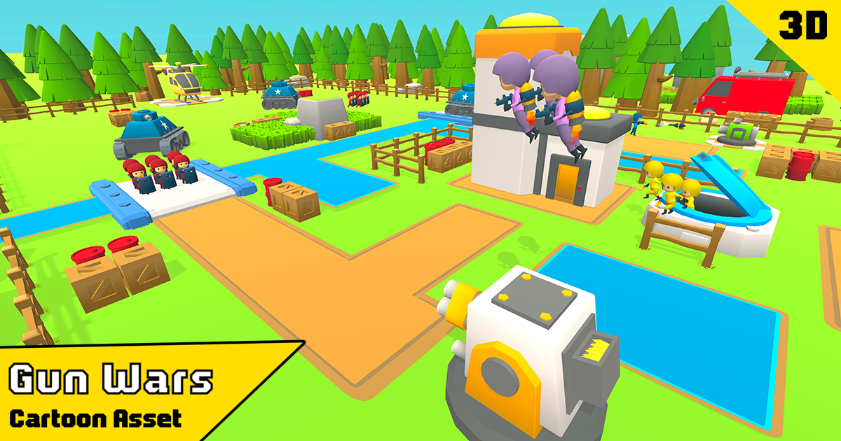 Gun Wars - Cartoon Assets | 3D Environments | Unity Asset Store