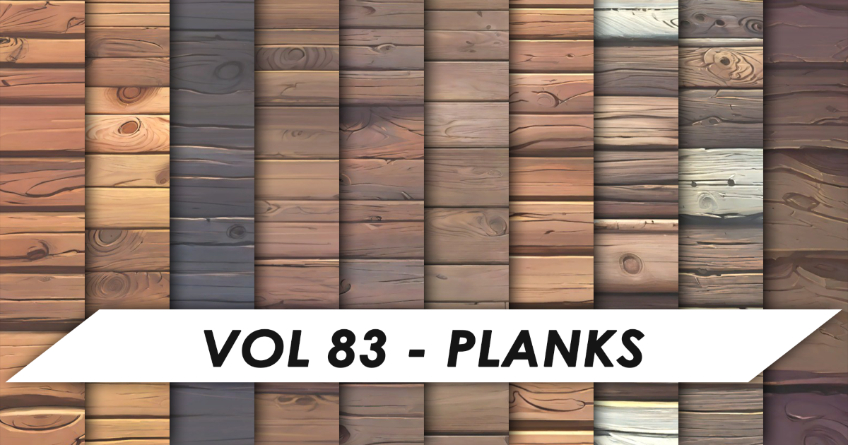 Stylized Textures - Vol 83 - Planks | 2D 텍스처 및 소재 | Unity Asset Store