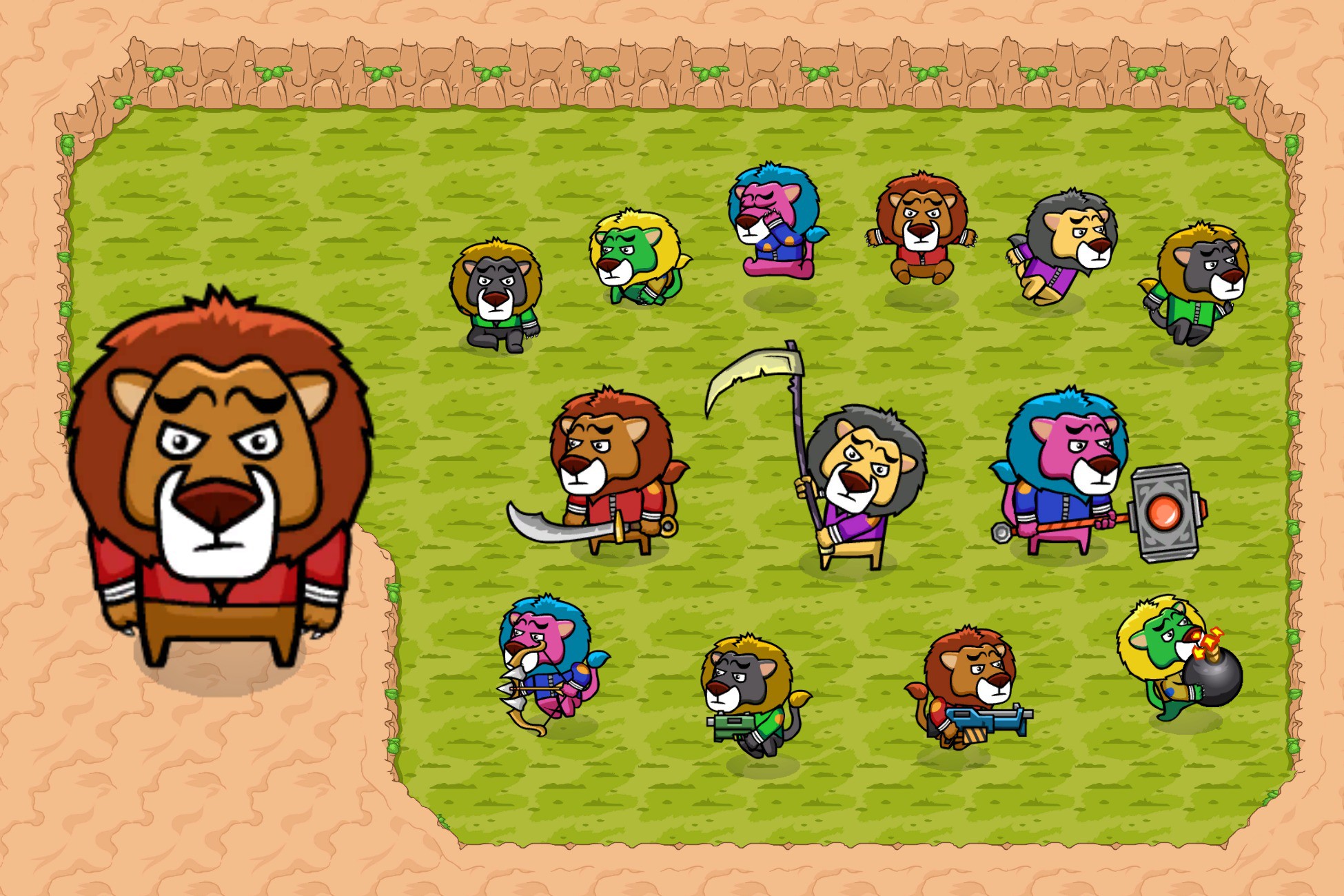 2D Character - Lion | 2D Characters | Unity Asset Store