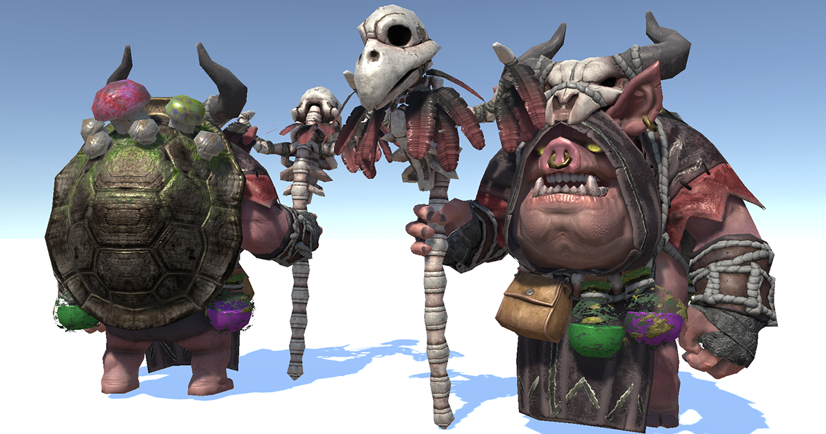 PBR_Orc-Wizard-Pig | 3D Creatures | Unity Asset Store