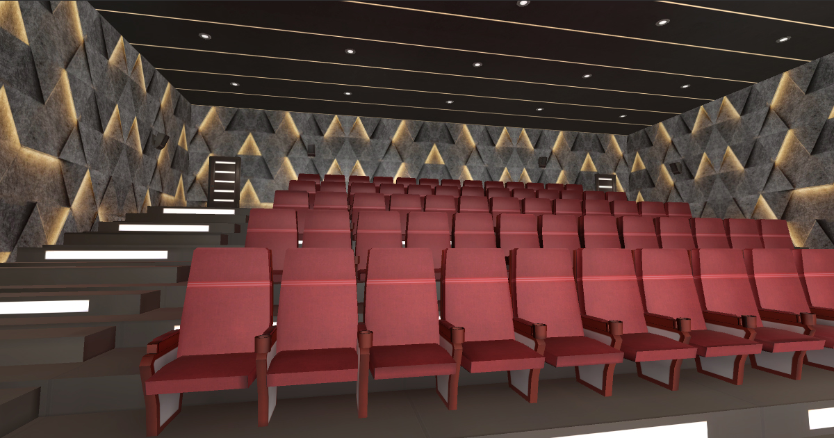 Cinema Hall 01 | 3D Interior | Unity Asset Store