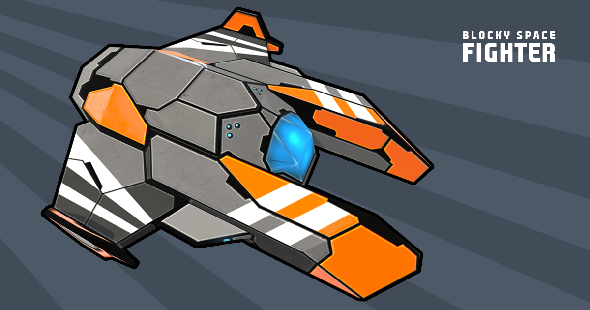 Blocky Space Fighter | 3D 우주 | Unity Asset Store