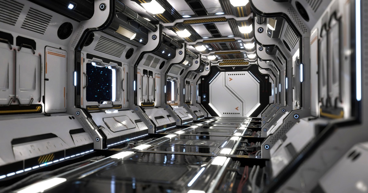 Scifi Modular Interior Space Station | 3D Environments | Unity Asset Store