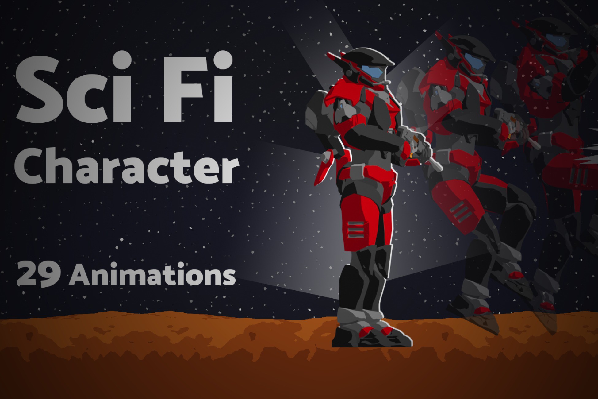 Sci Fi Character 2D with 29 Animations | 2D Characters | Unity Asset Store