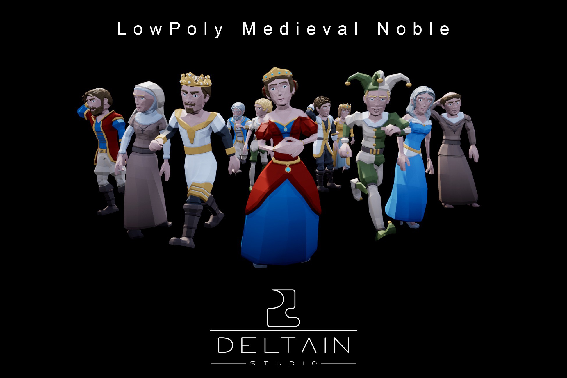 LowPoly Medieval Noble | 3D Characters | Unity Asset Store