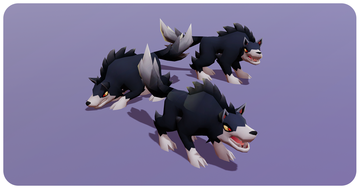 Wolf Cute Series | 3D Creatures | Unity Asset Store