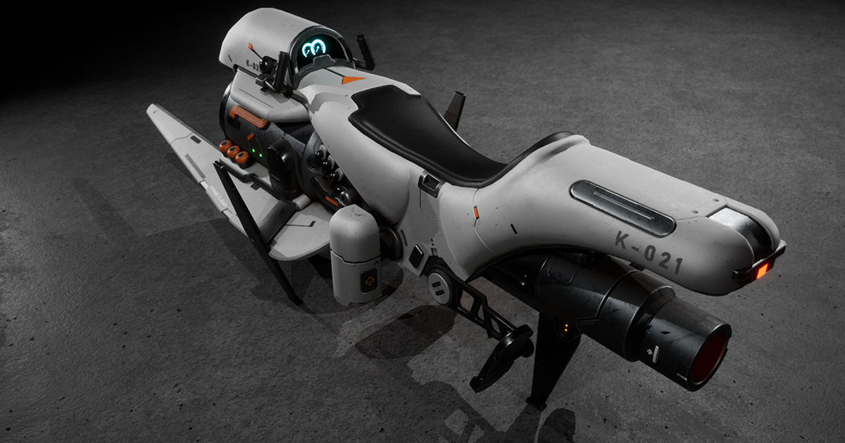 Spacebike K-021 | 3D Vehicles | Unity Asset Store