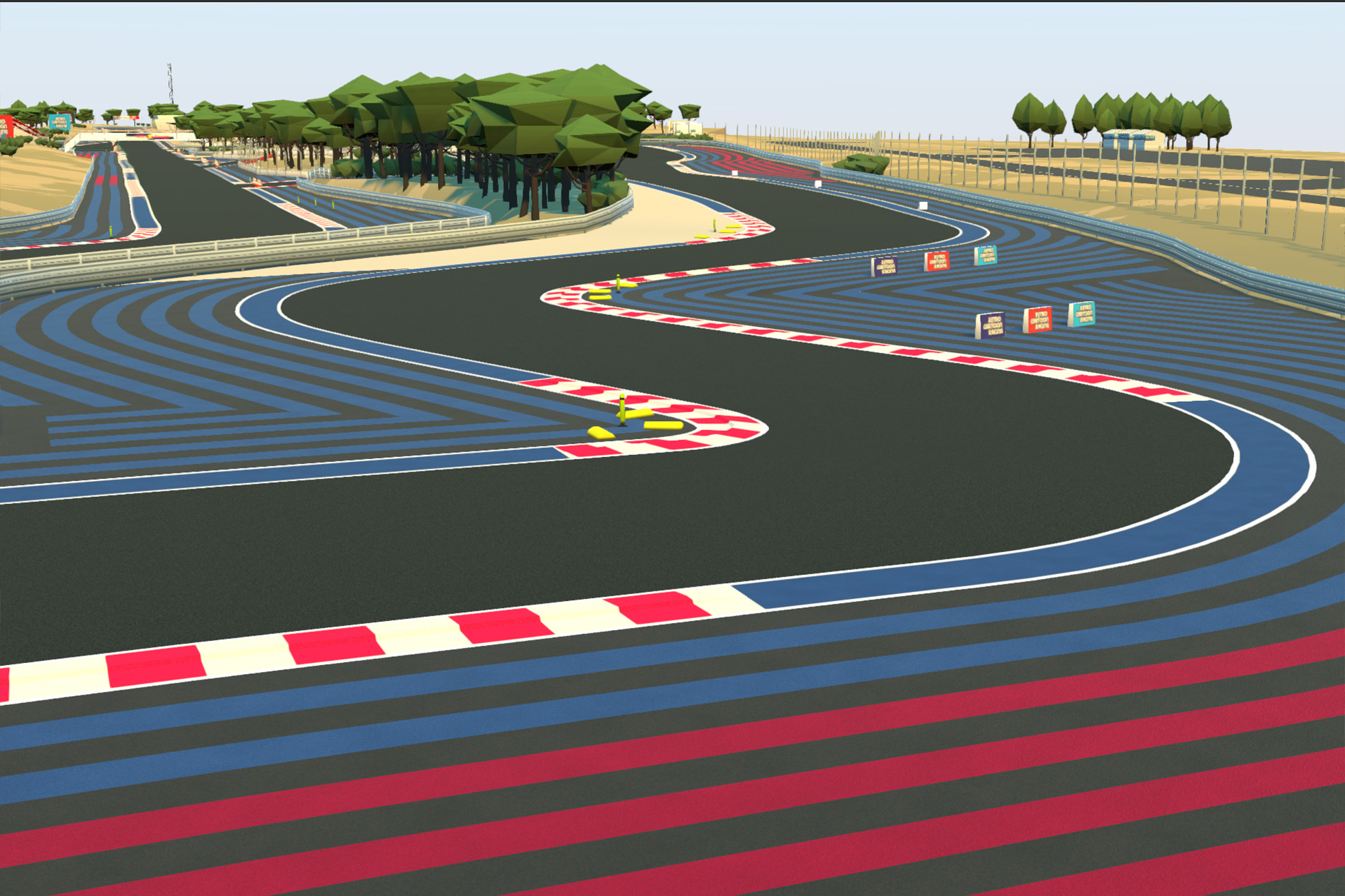 Cartoon Race Track Castellet | 3D Roadways | Unity Asset Store