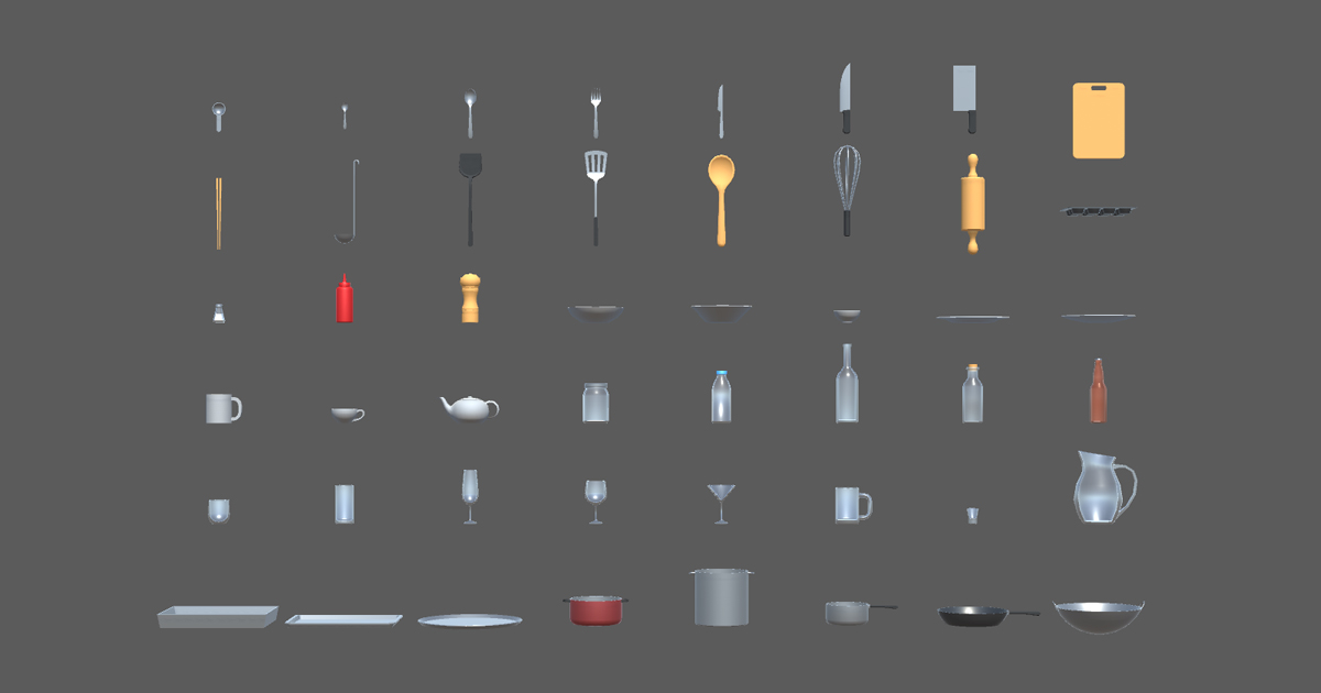 Kitchenware Pack | 3D Props | Unity Asset Store