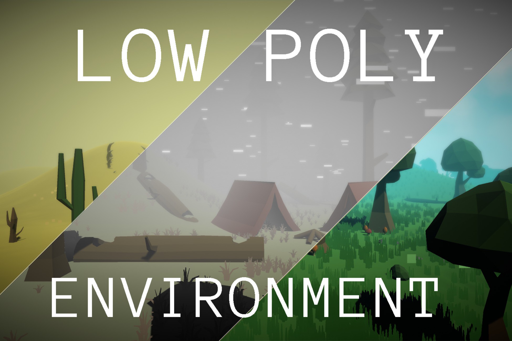 LowPoly Environment | 3D LowPoly Landscapes | 3D Environments | Unity ...