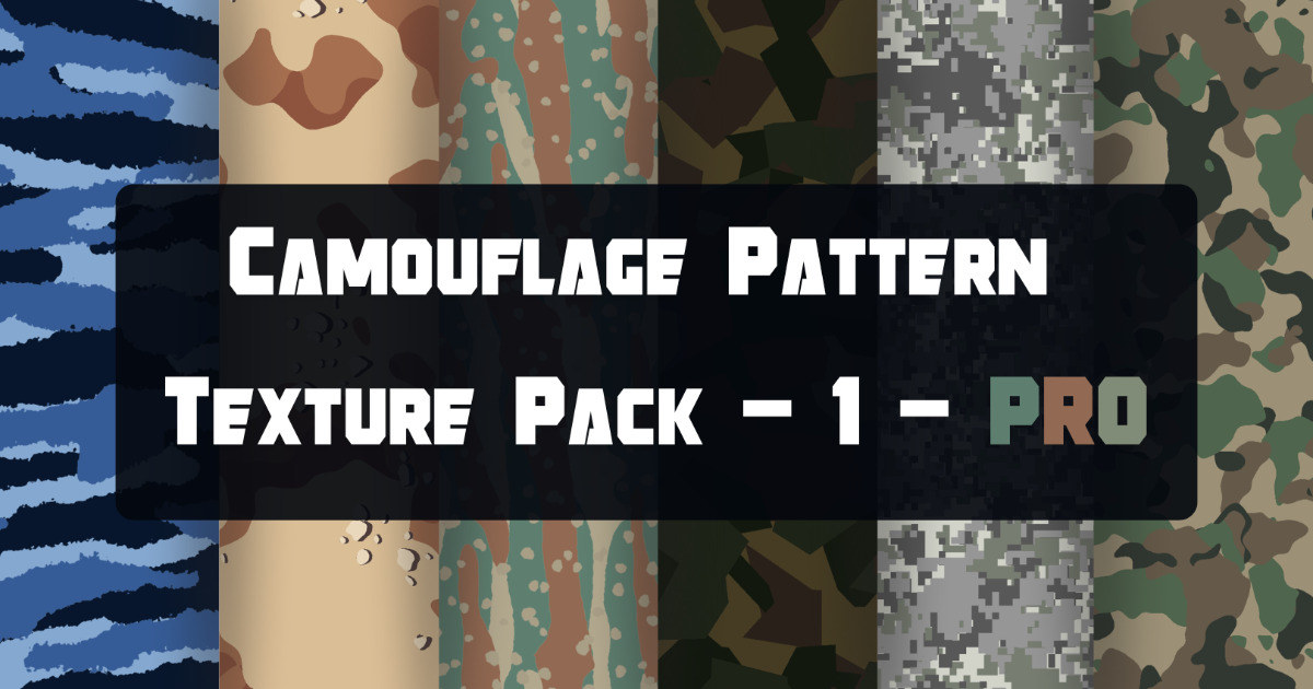 Camouflage Texture Pack - PRO | 2D Textures & Materials | Unity Asset Store