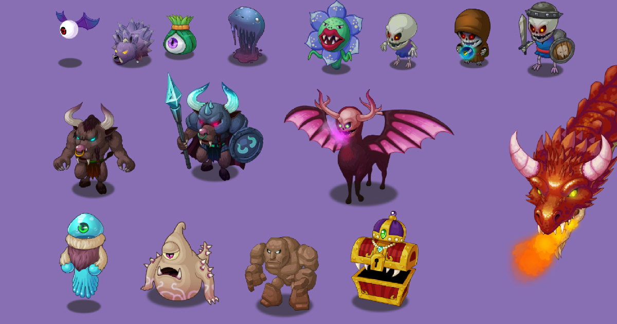 2D Monster pack B | 2D Characters | Unity Asset Store