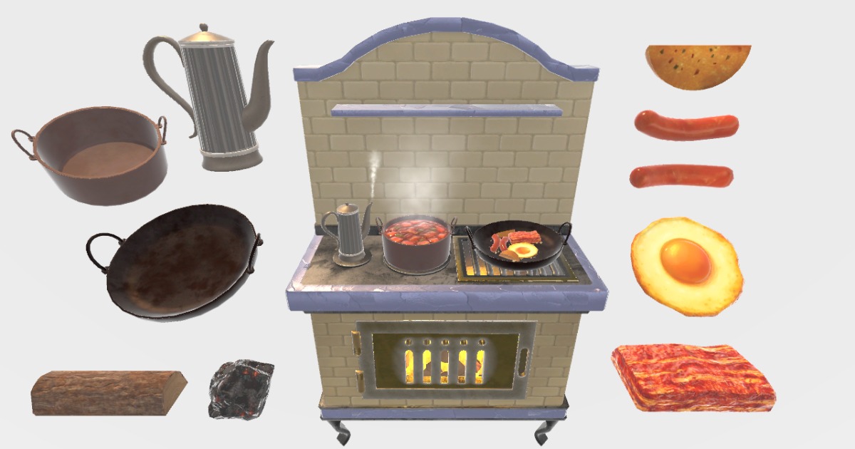 Mystic Hearth | 3D Food | Unity Asset Store