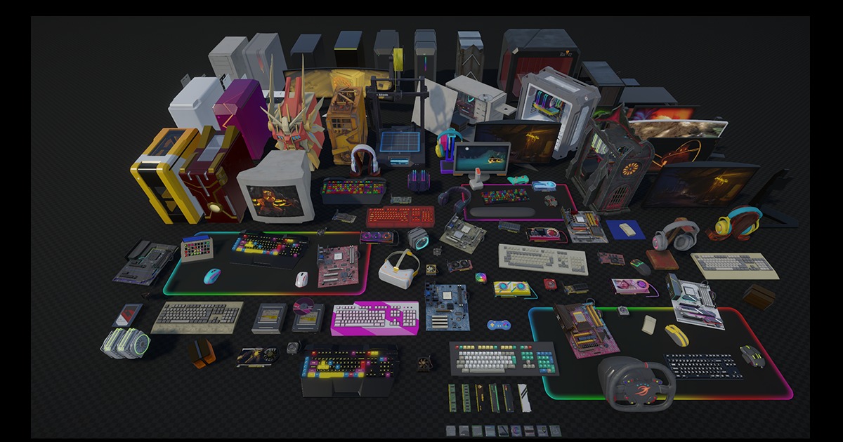 Ultimate Pc Computer Pack | 3D Props | Unity Asset Store
