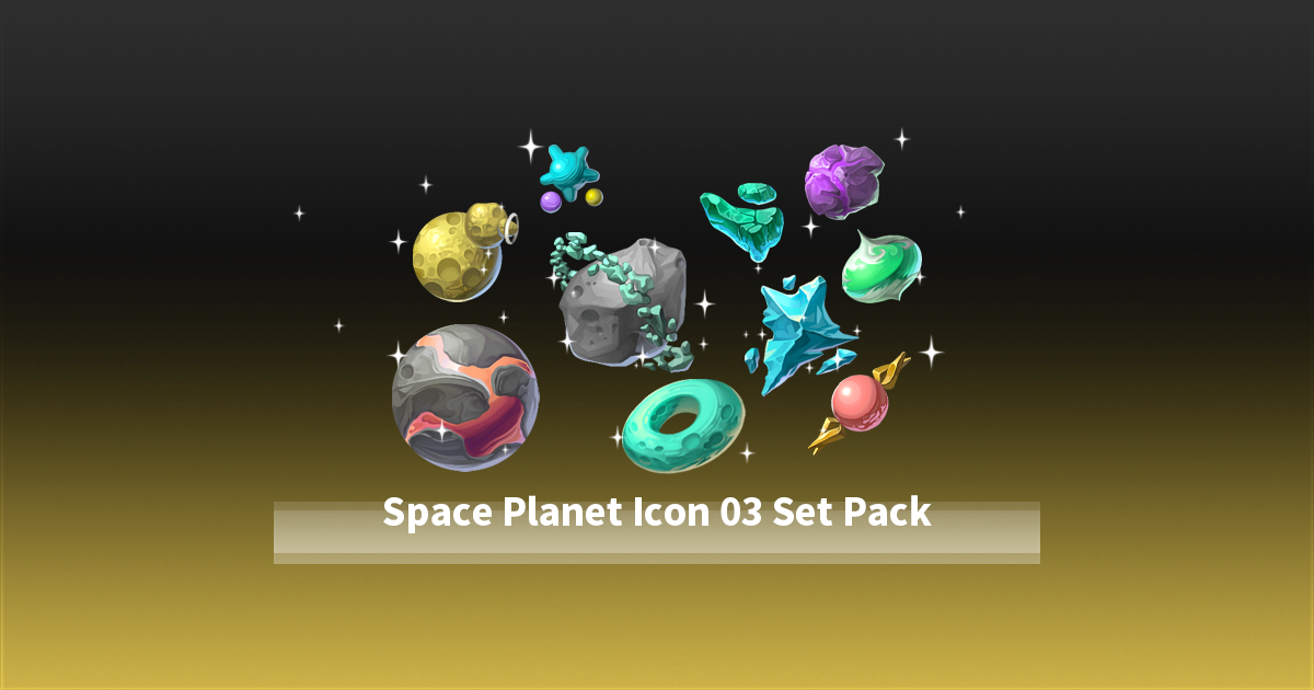 Space Planet Icon 03 Set Pack | 2D Icons | Unity Asset Store