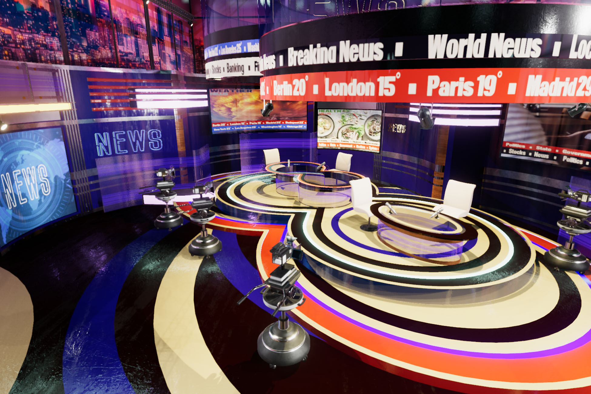 News Studio 2. | 3D Interior | Unity Asset Store