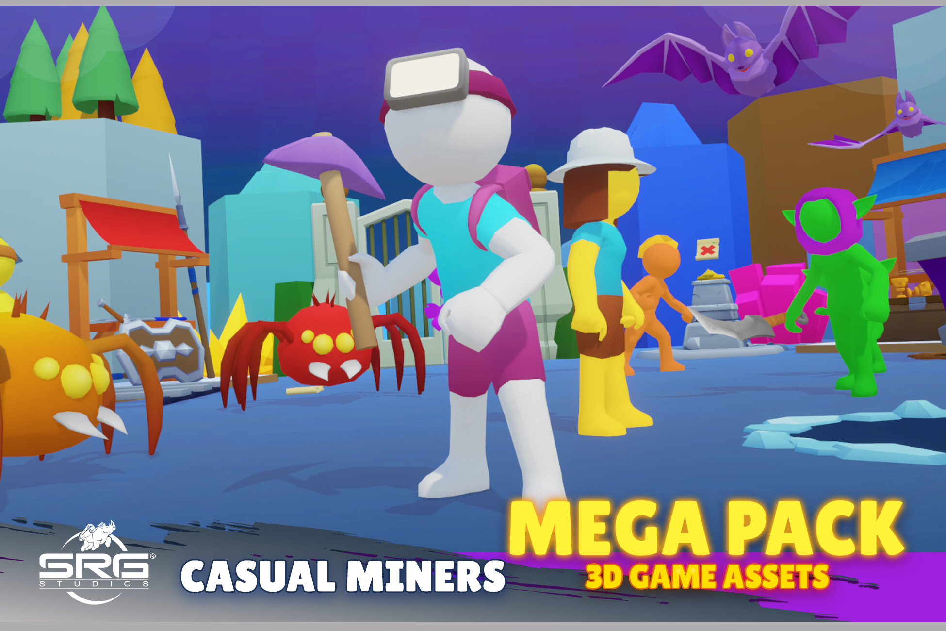 Casual Miners - 3D Game Assets Mega Pack | 3D Characters | Unity Asset Store