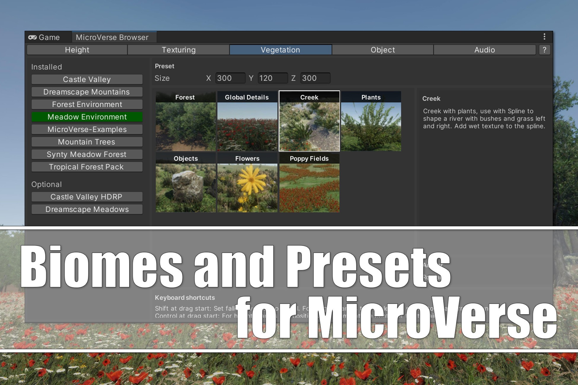 Biomes and Presets for MicroVerse | 地形 | Unity Asset Store