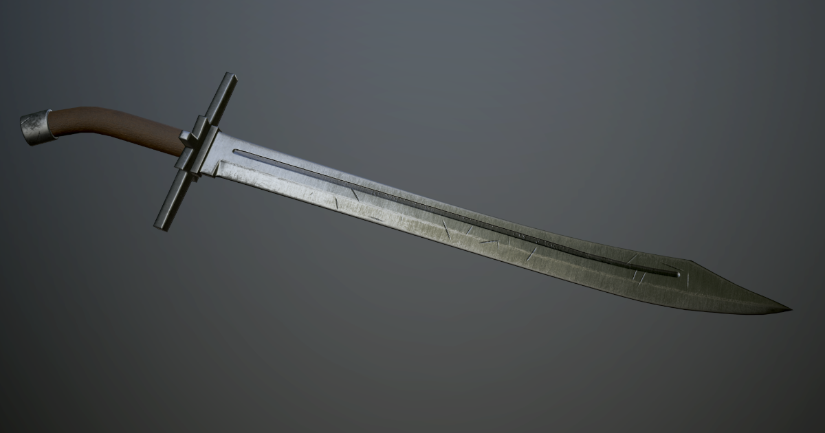 Medieval grossmesser | 3D Weapons | Unity Asset Store