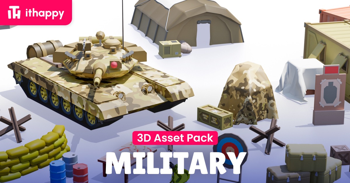 Military FREE - Low Poly 3D Models Pack | 3D Environments | Unity Asset ...