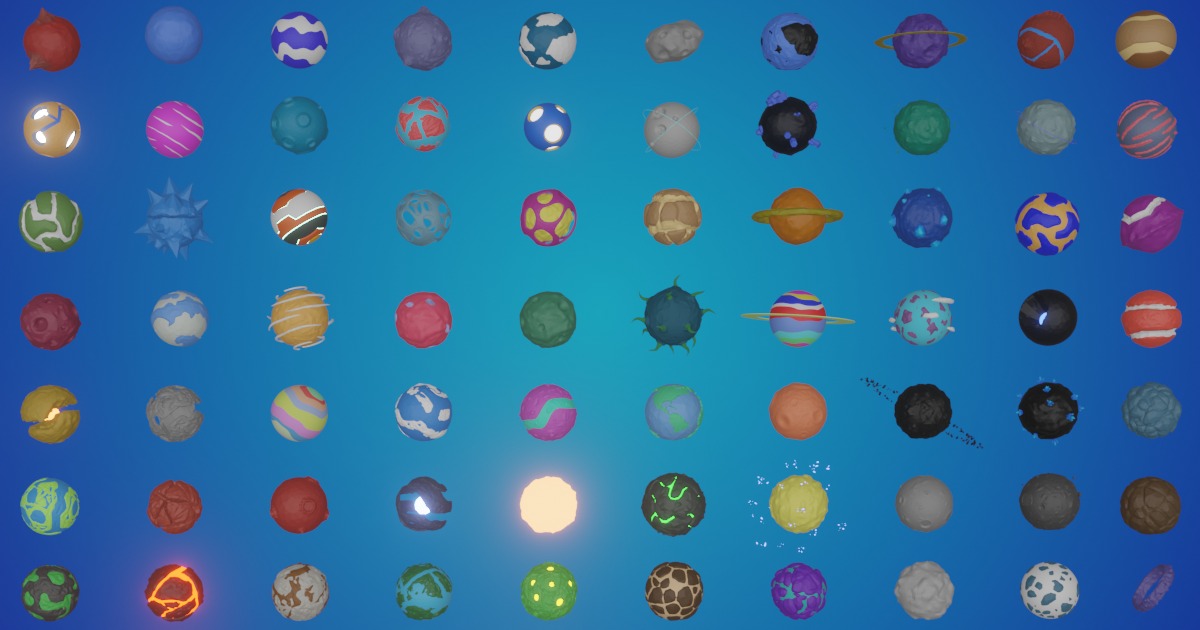 LowPoly Planets Pack | 3D Props | Unity Asset Store