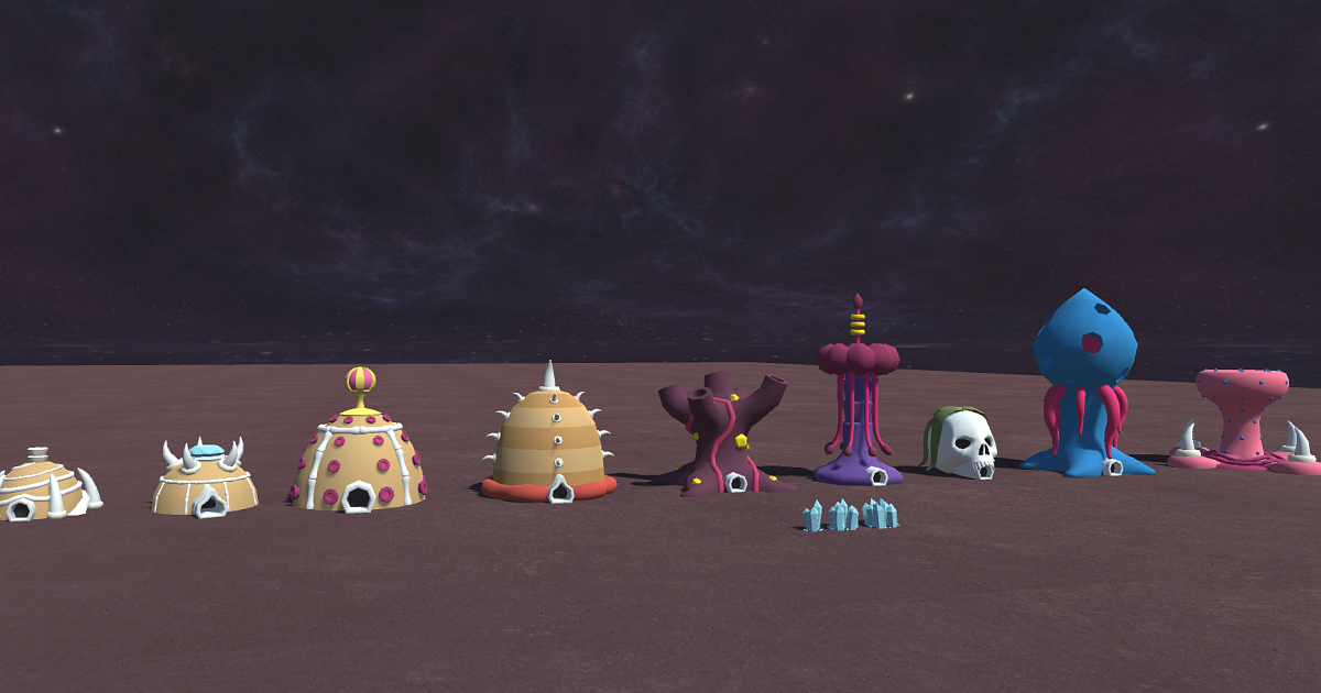 Cartoon Alien worlds Insect race | 3D Sci-Fi | Unity Asset Store