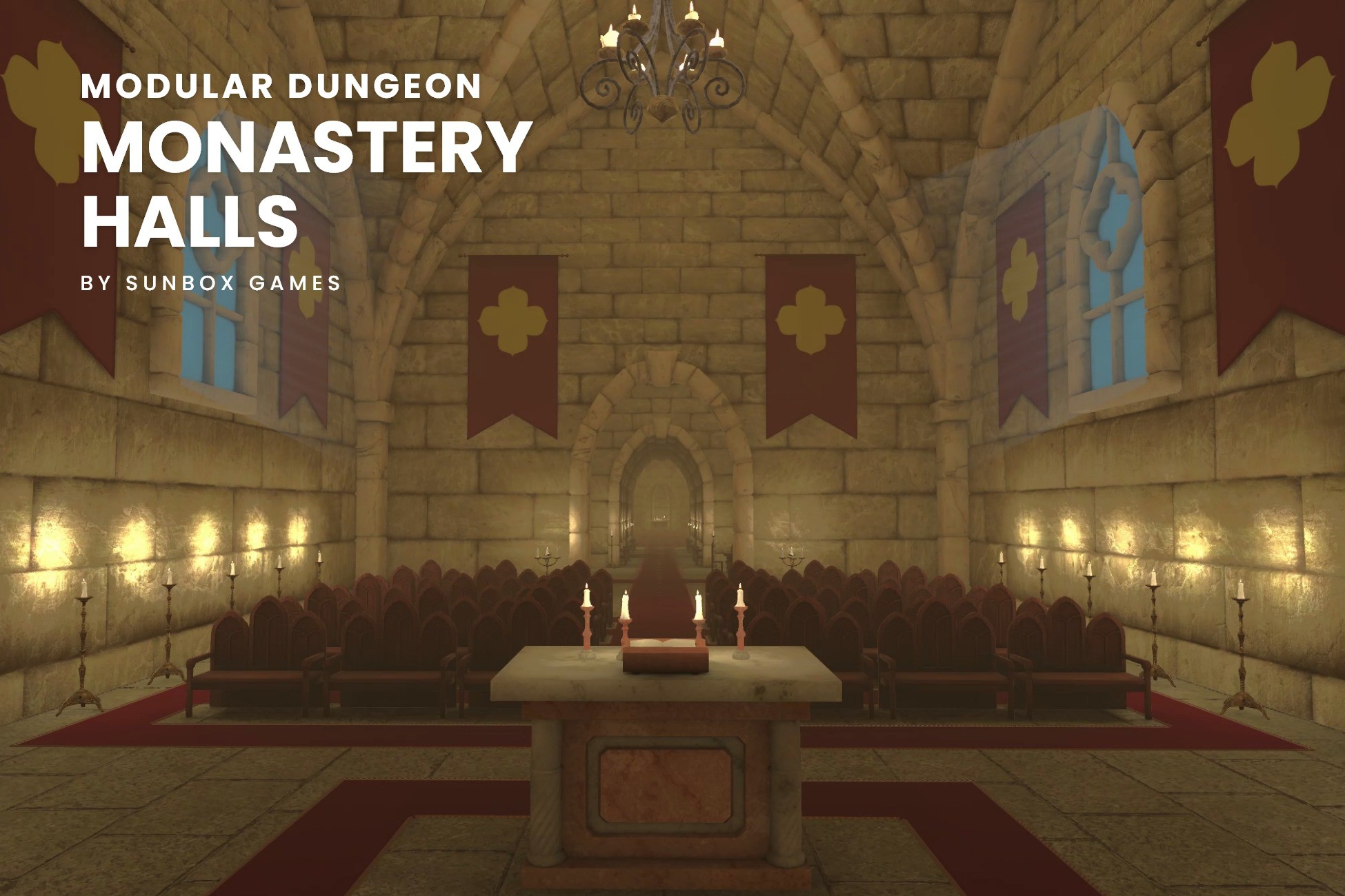Modular Dungeon: Monastery Halls by Sunbox Games