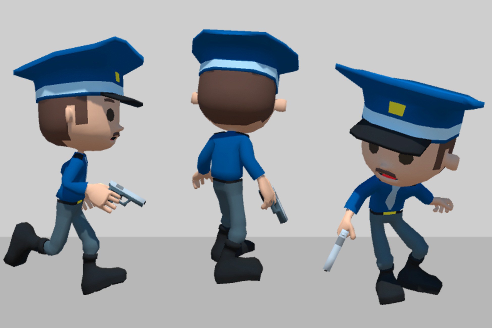 3D Character #012 - Police Man - Animated - Low Poly - FBX | 3D ...