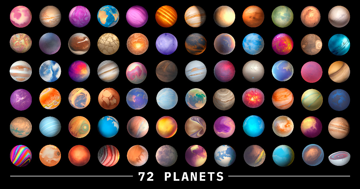 Planets Bundle 2D | 2D | Unity Asset Store