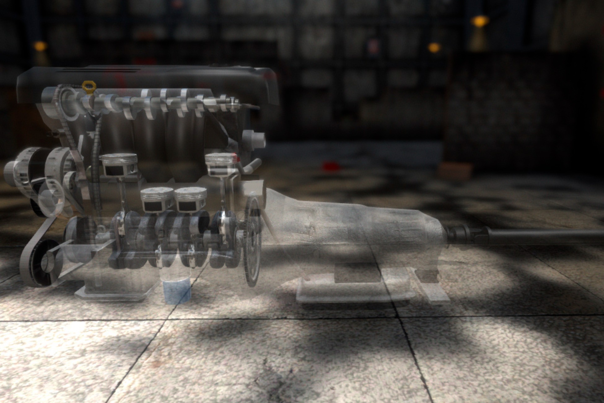 Japanese Motor Animated Rear Transmission (Engine) | 3D Land | Unity ...