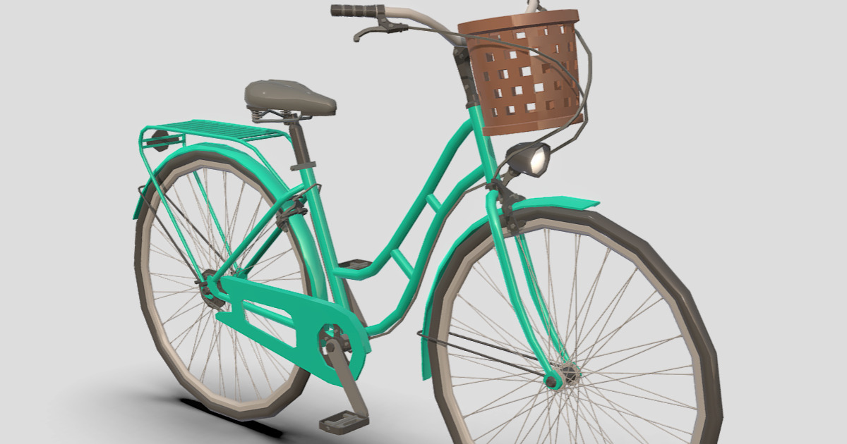 Low-Poly Bicycle # 7 | 3D Land | Unity Asset Store
