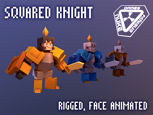 Squared Style Knight | 3D Characters | Unity Asset Store