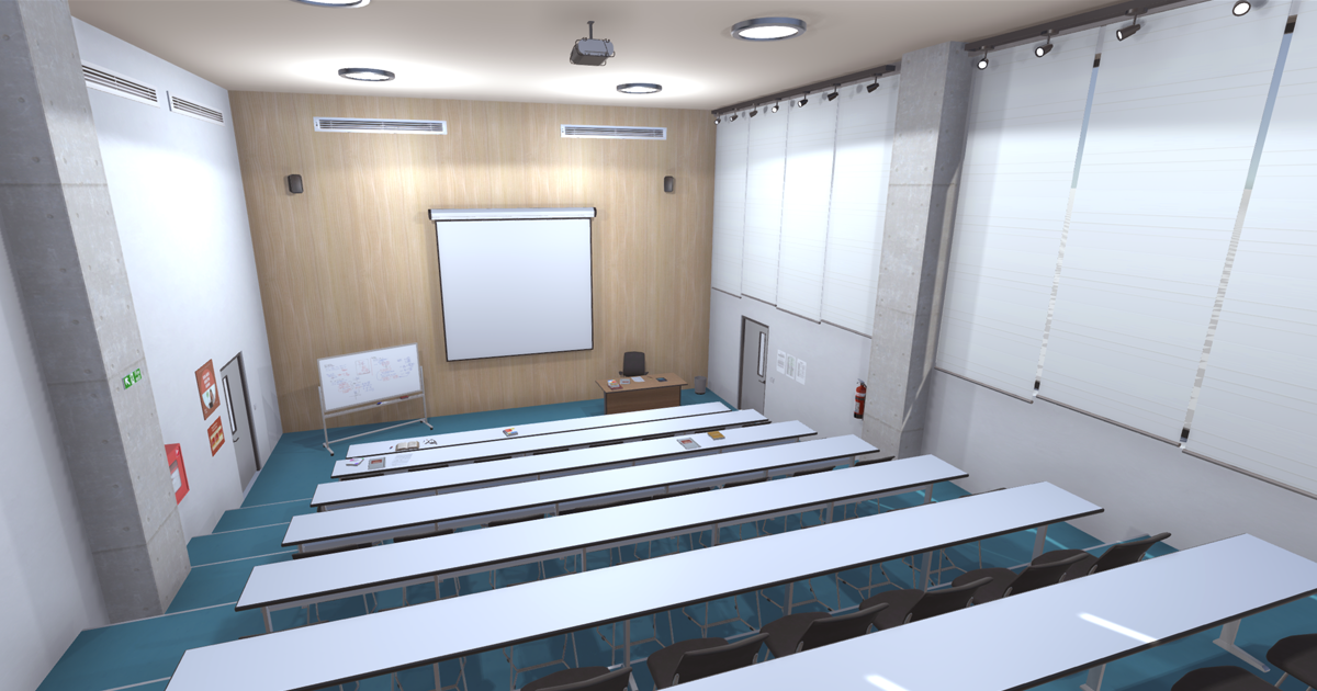 University Classroom 2 | 3D Interior | Unity Asset Store
