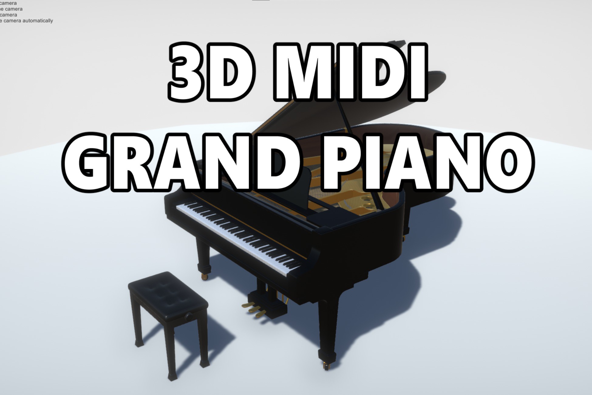3D MIDI GRAND PIANO | 3D Furniture | Unity Asset Store