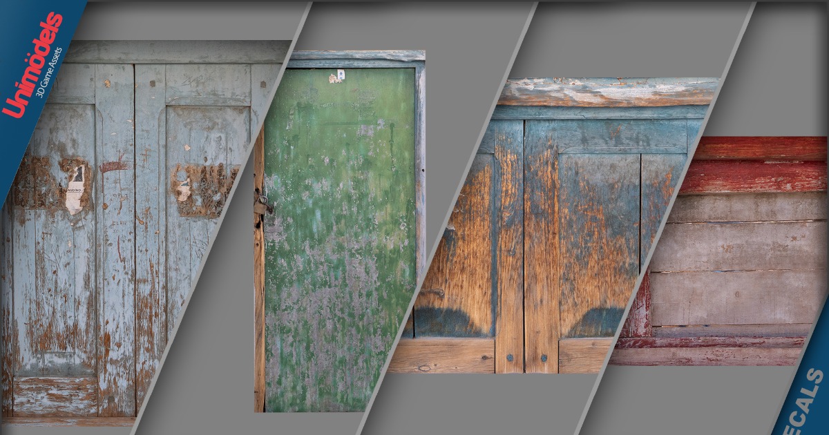 Decals doors and windows Vol. 1 | 2D Textures & Materials | Unity Asset ...