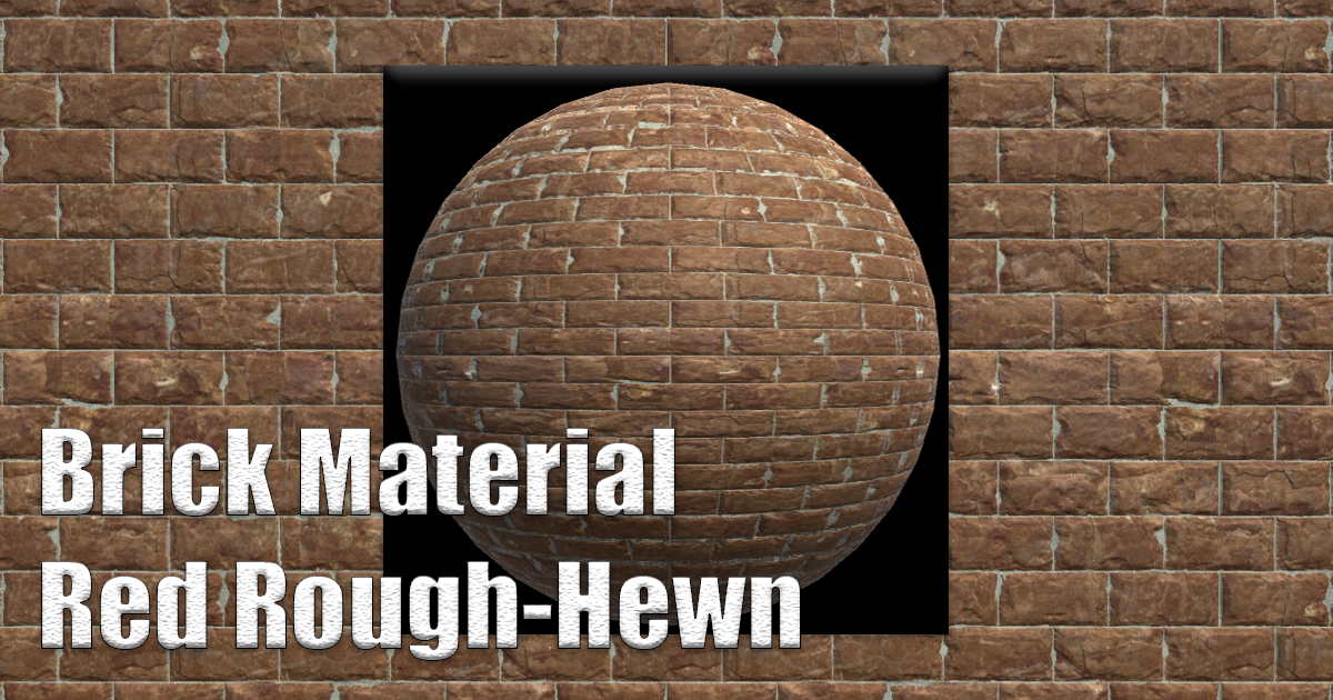 Brick Material Red Rough-Hewn | 2D Brick | Unity Asset Store