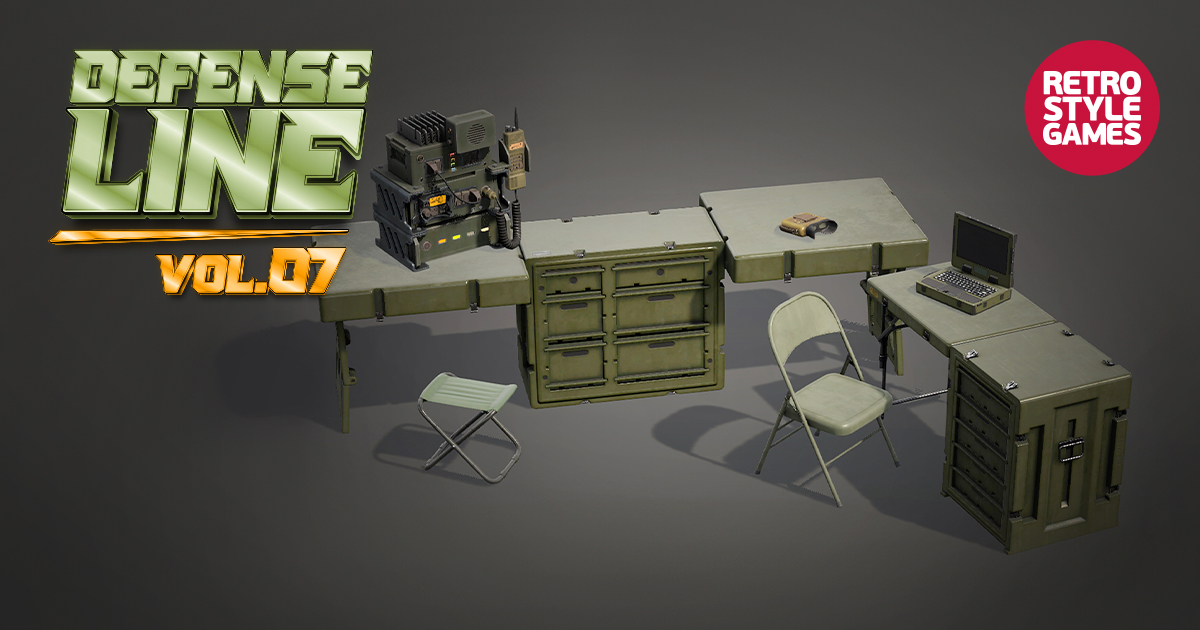 Defense Line Vol.7 - Military Operations Hub | 3D Weapons | Unity Asset ...
