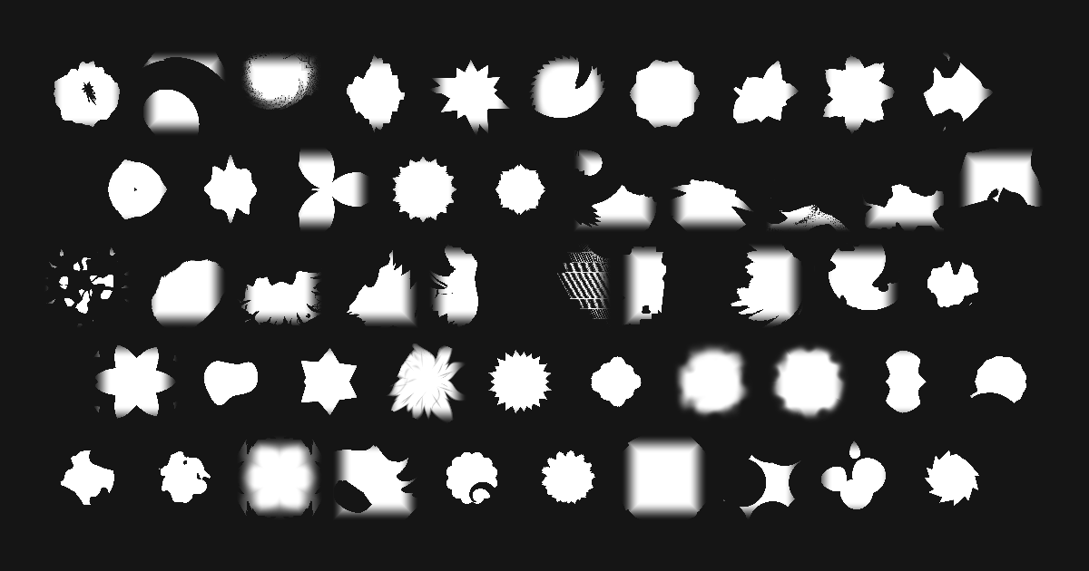 Shape Splats Particle Pack Vol. 1 | 2D Textures & Materials | Unity ...