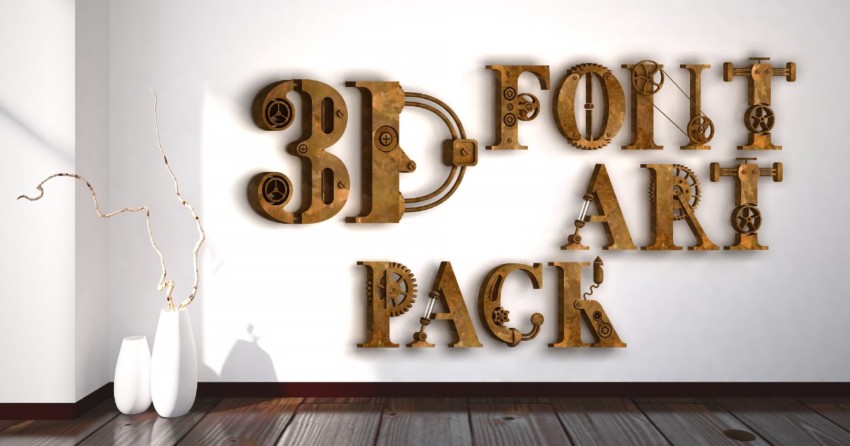 3D Font Art Pack | 3D Props | Unity Asset Store
