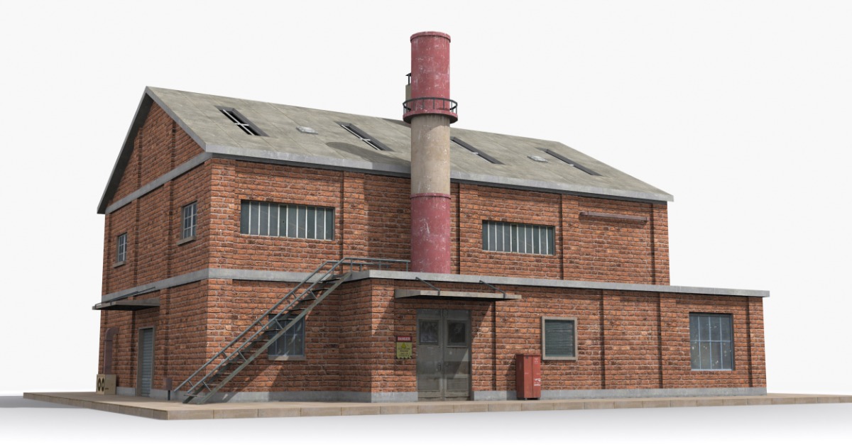 Industrial Factory Building – Variant 11 | 3D Industrial | Unity Asset ...